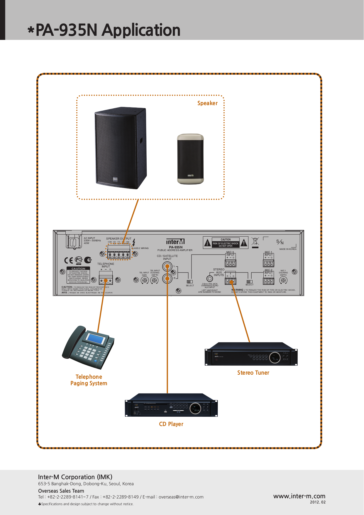 PDF manual for Inter-m Other PA-935 Mixer-Amps Combo