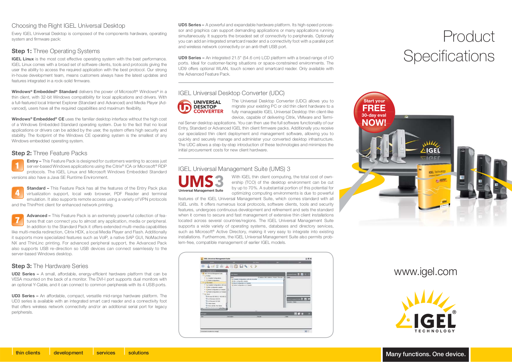 PDF manual for Igel Desktop UD2