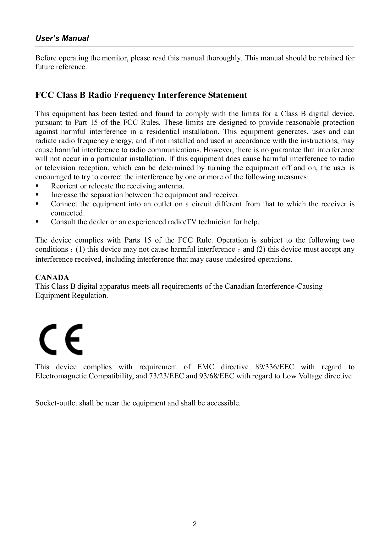 PDF manual for I-Inc Monitor iW171A