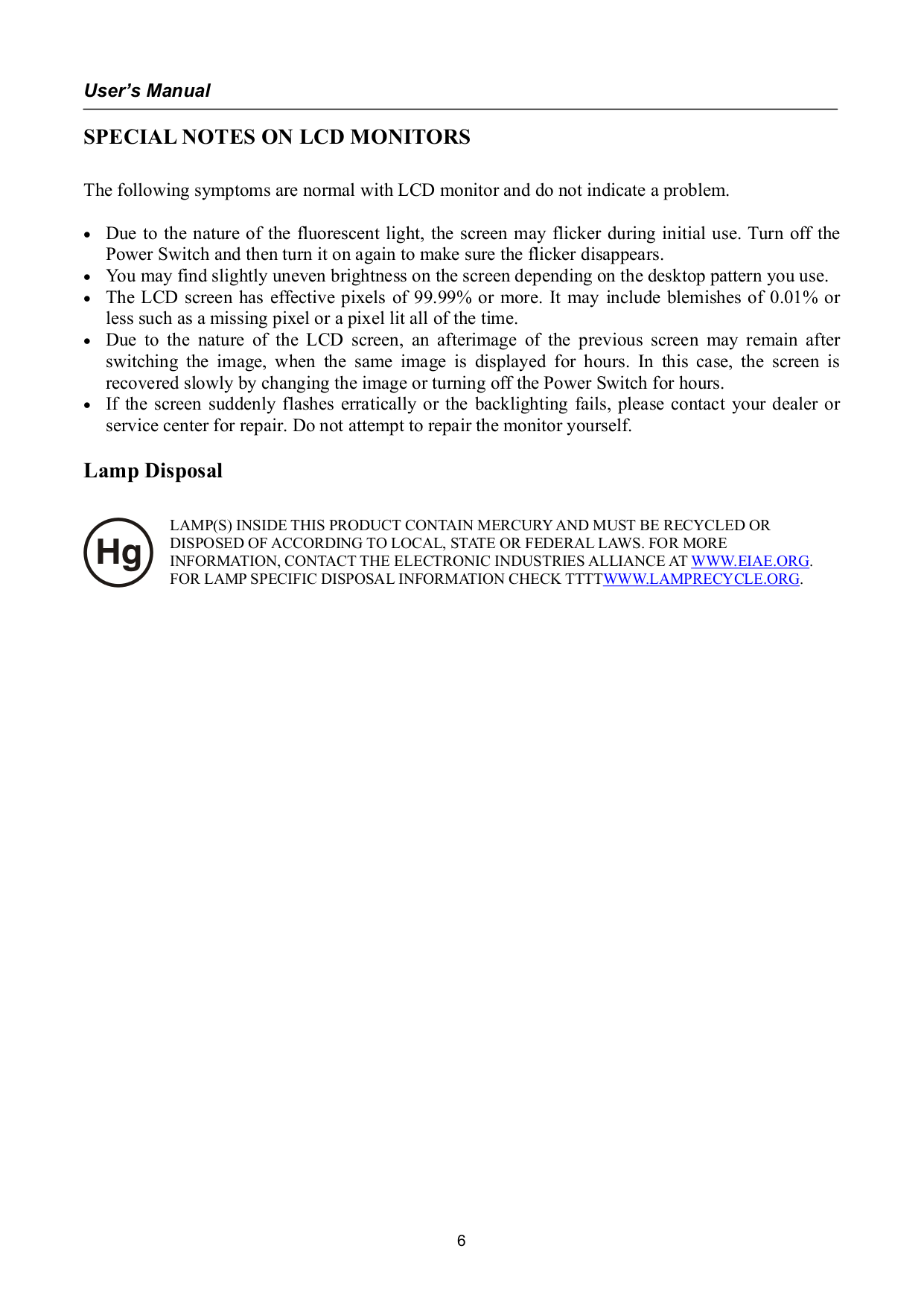 PDF manual for I-Inc Monitor iW171A