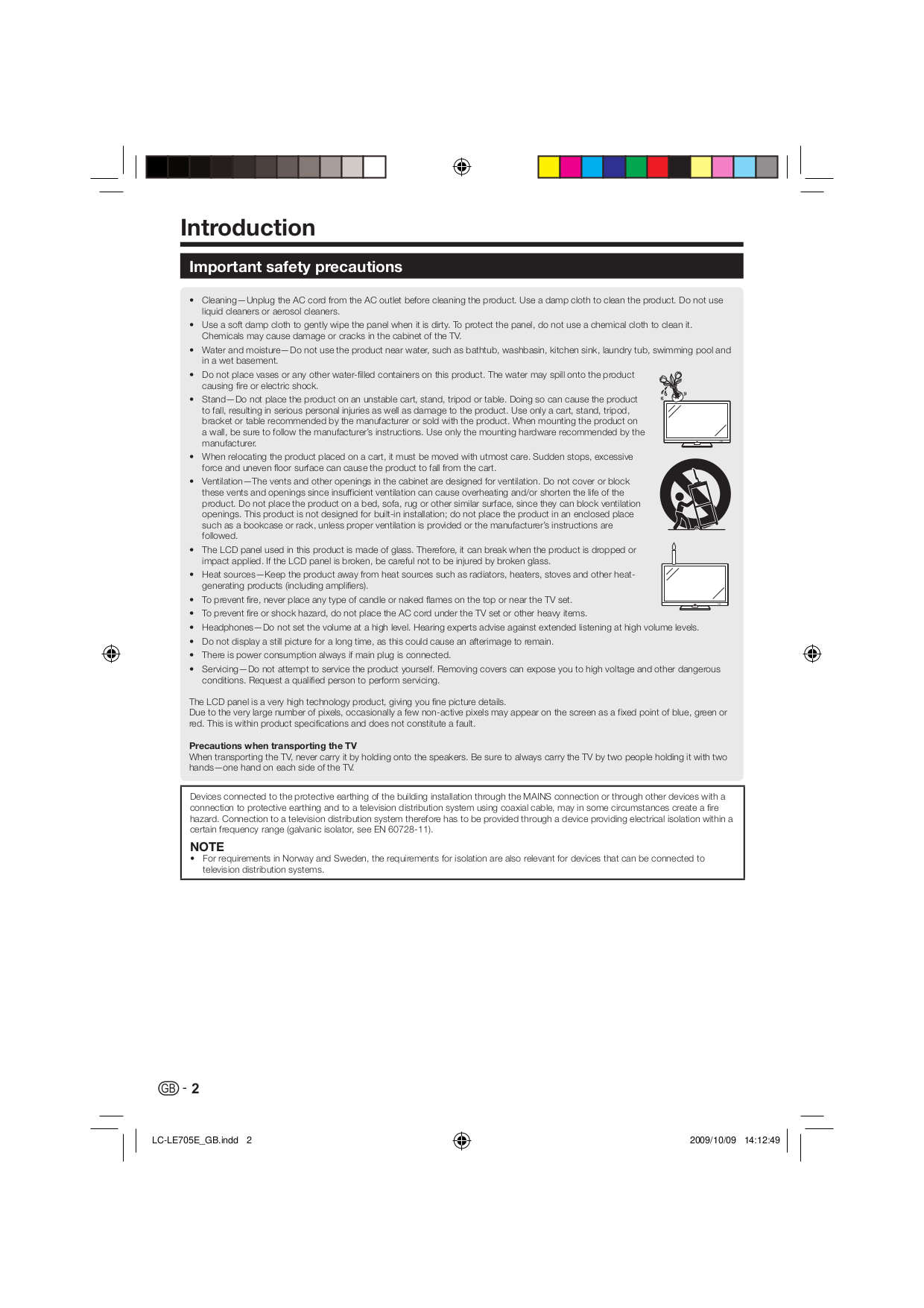PDF manual for Sharp TV AQUOS LC-32L400M