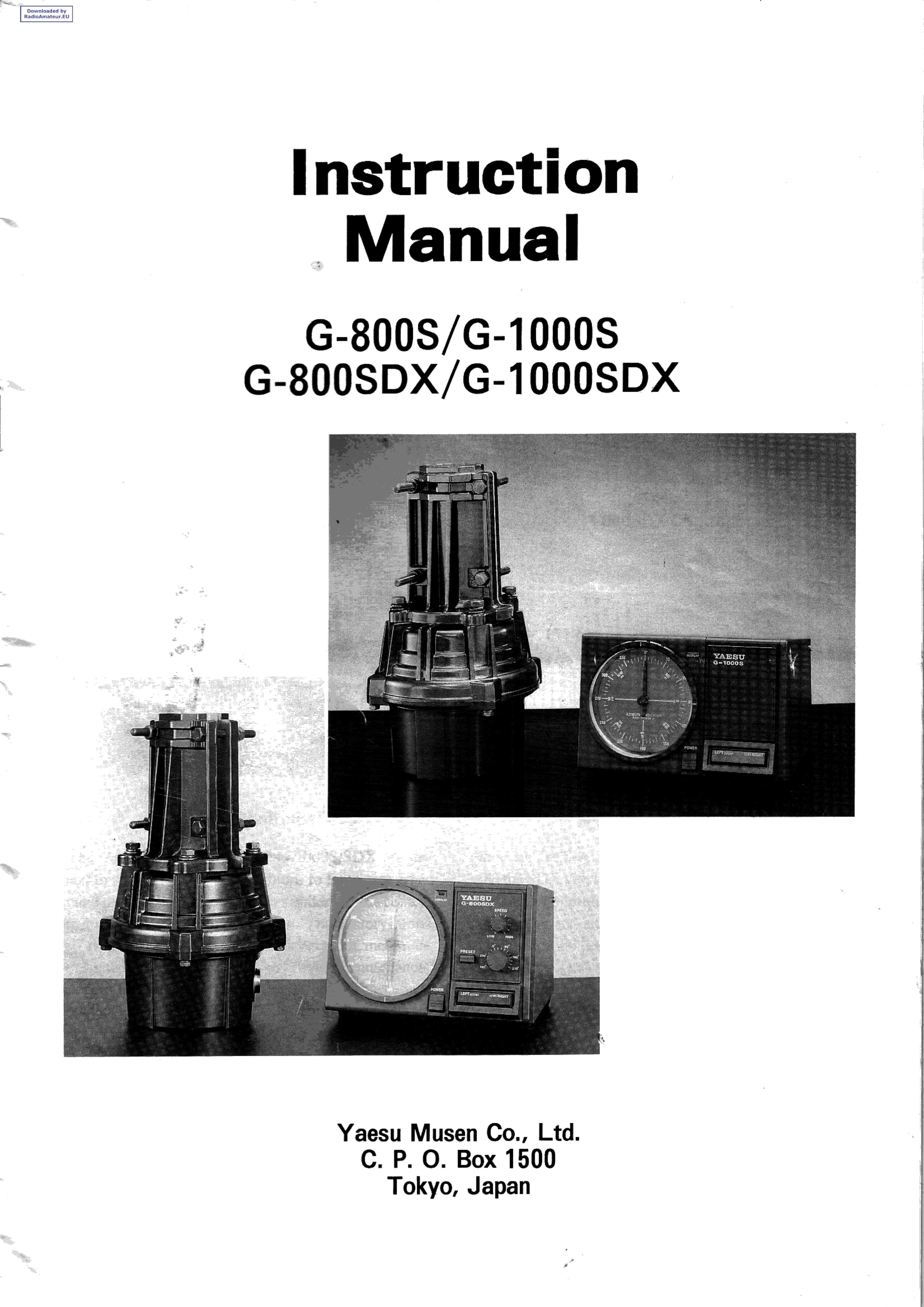 Download free pdf for Yaesu G-800SA Rotator Other manual