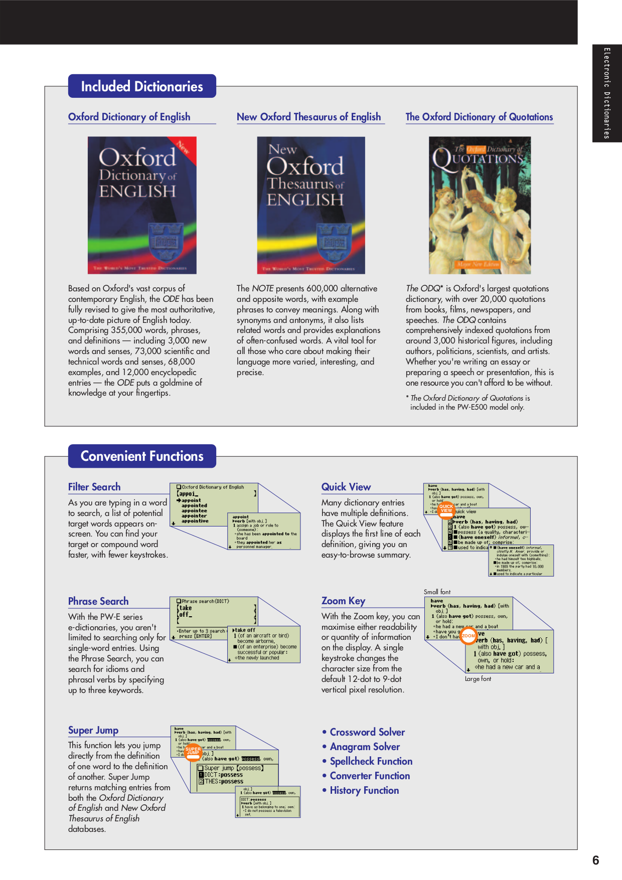 PDF manual for Sharp Calculator EL-506W