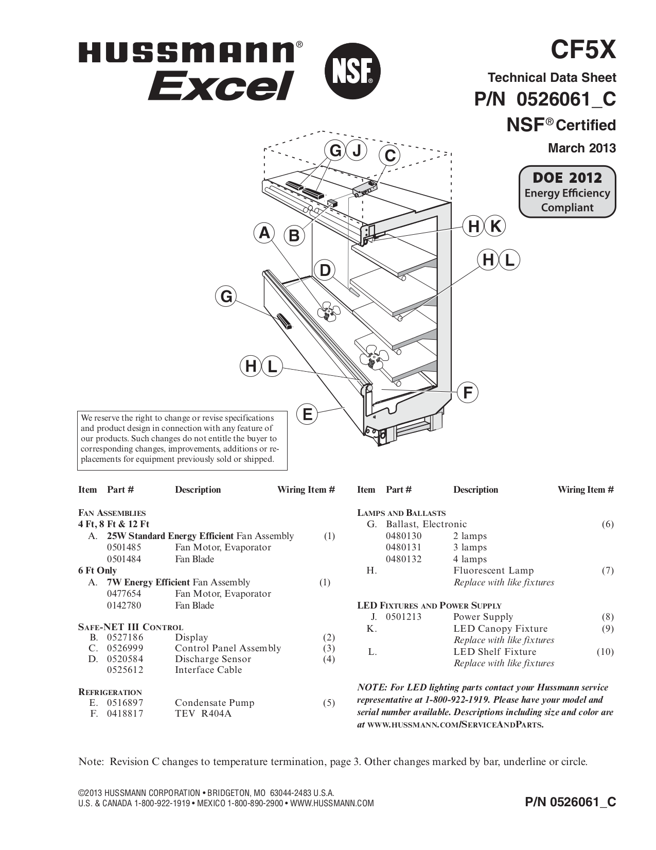 Download free pdf for Hussmann FMSS Merchandisers Other manual