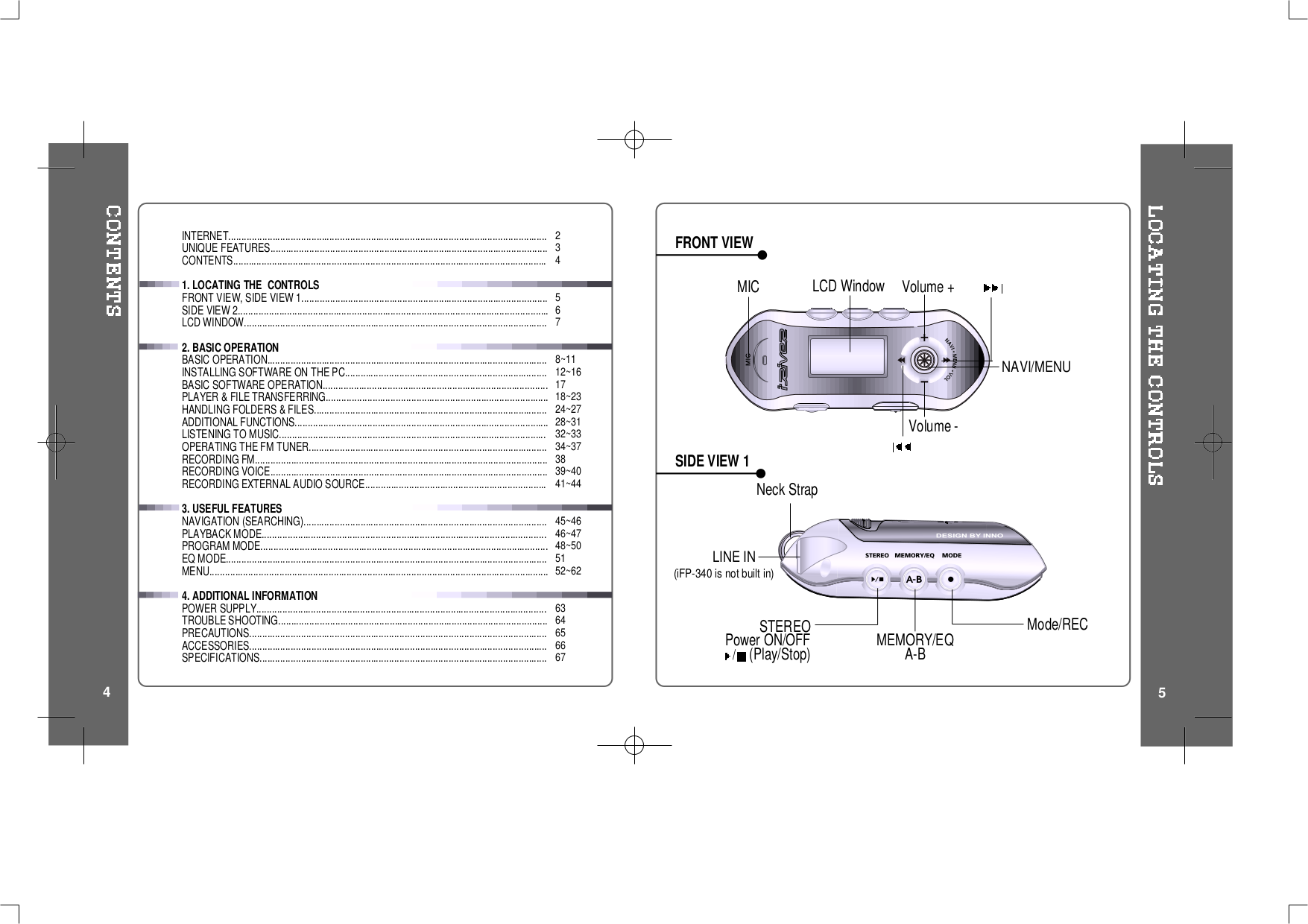 PDF manual for iRiver MP3 Player iFP-390T