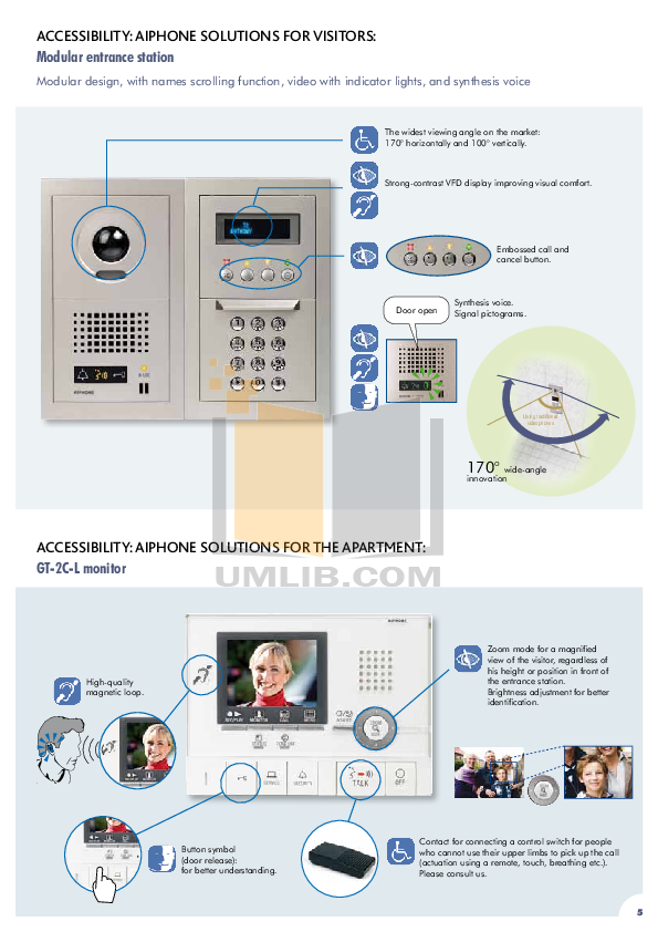 PDF manual for Aiphone Other GF-3F Intercoms