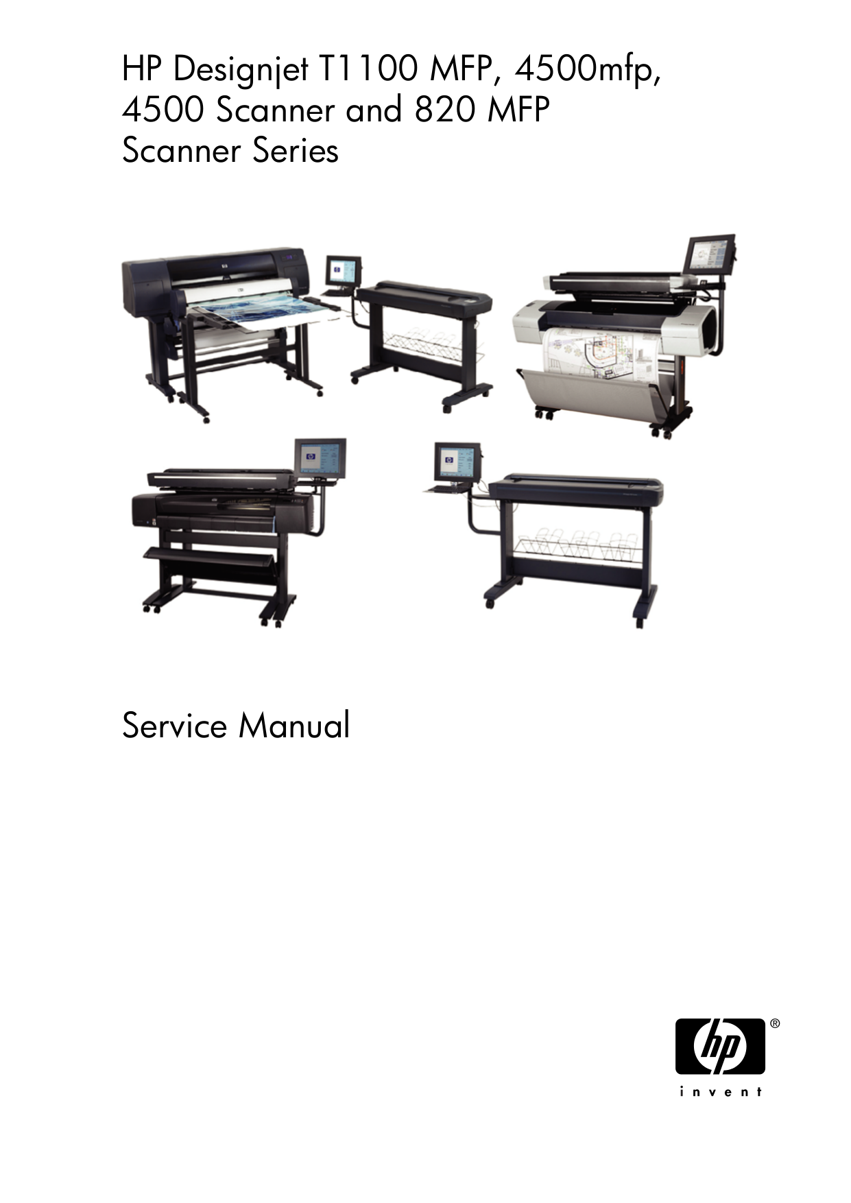 Download free pdf for HP Designjet T1100 MFP Printer manual