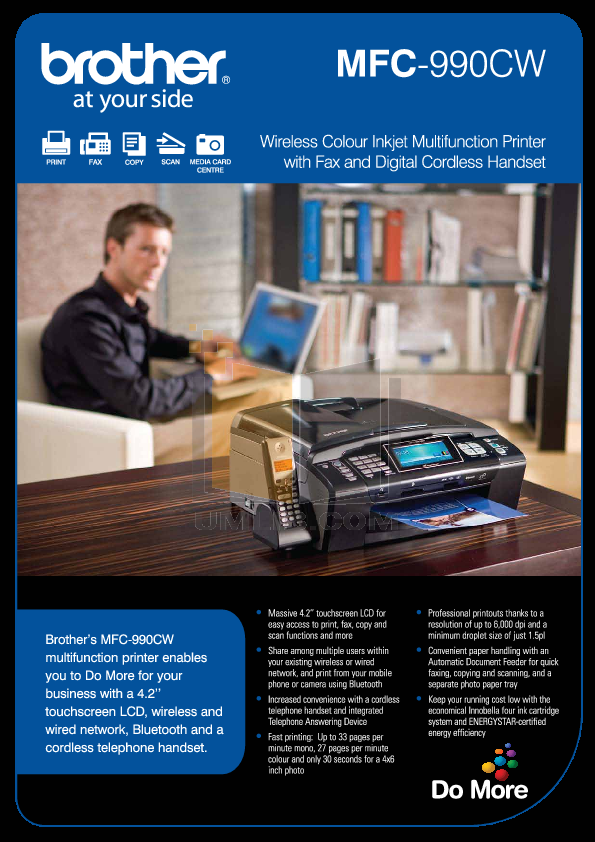 Download free pdf for Brother MFC-990CW Multifunction Printer manual
