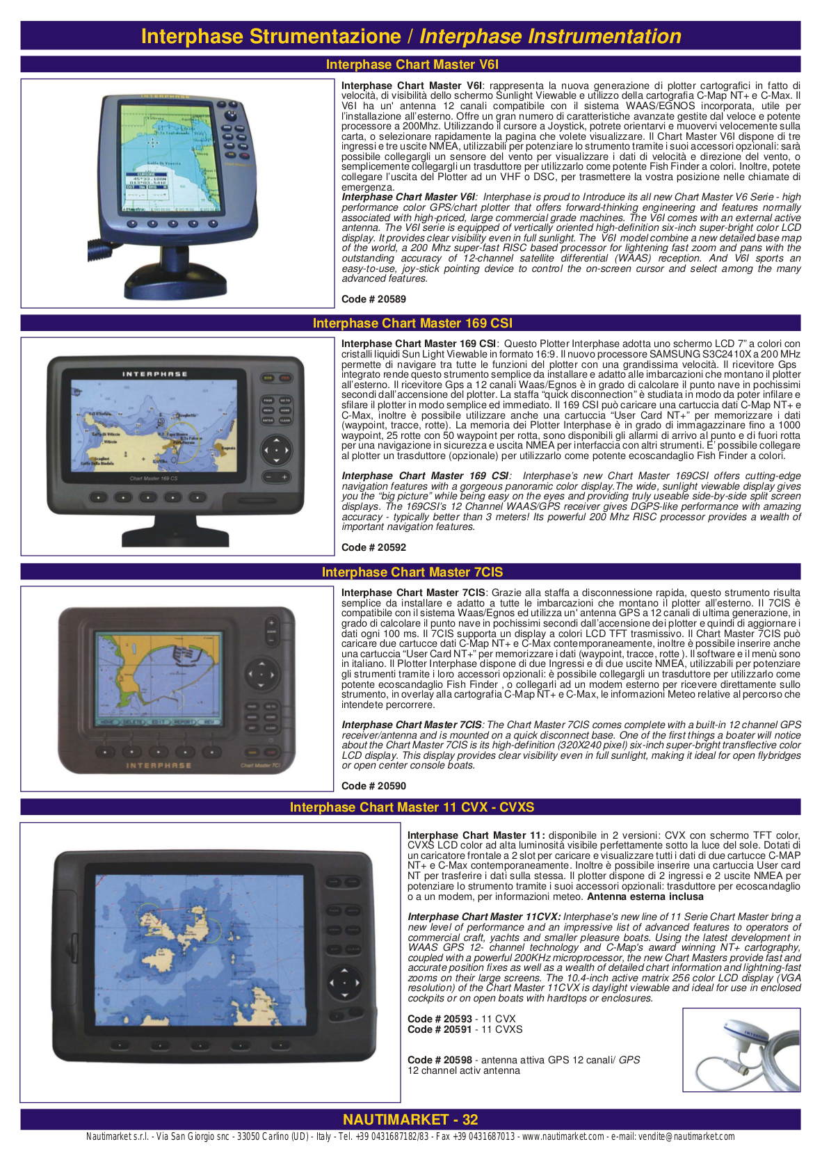 PDF manual for Interphase GPS Chart Master Chart Master 7MX