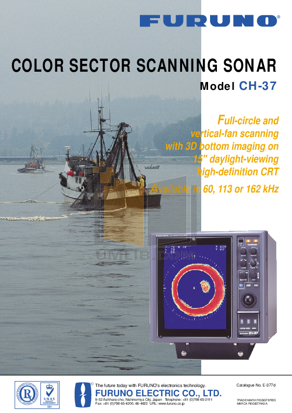Download free pdf for Furuno CH-37 Sonar Other manual