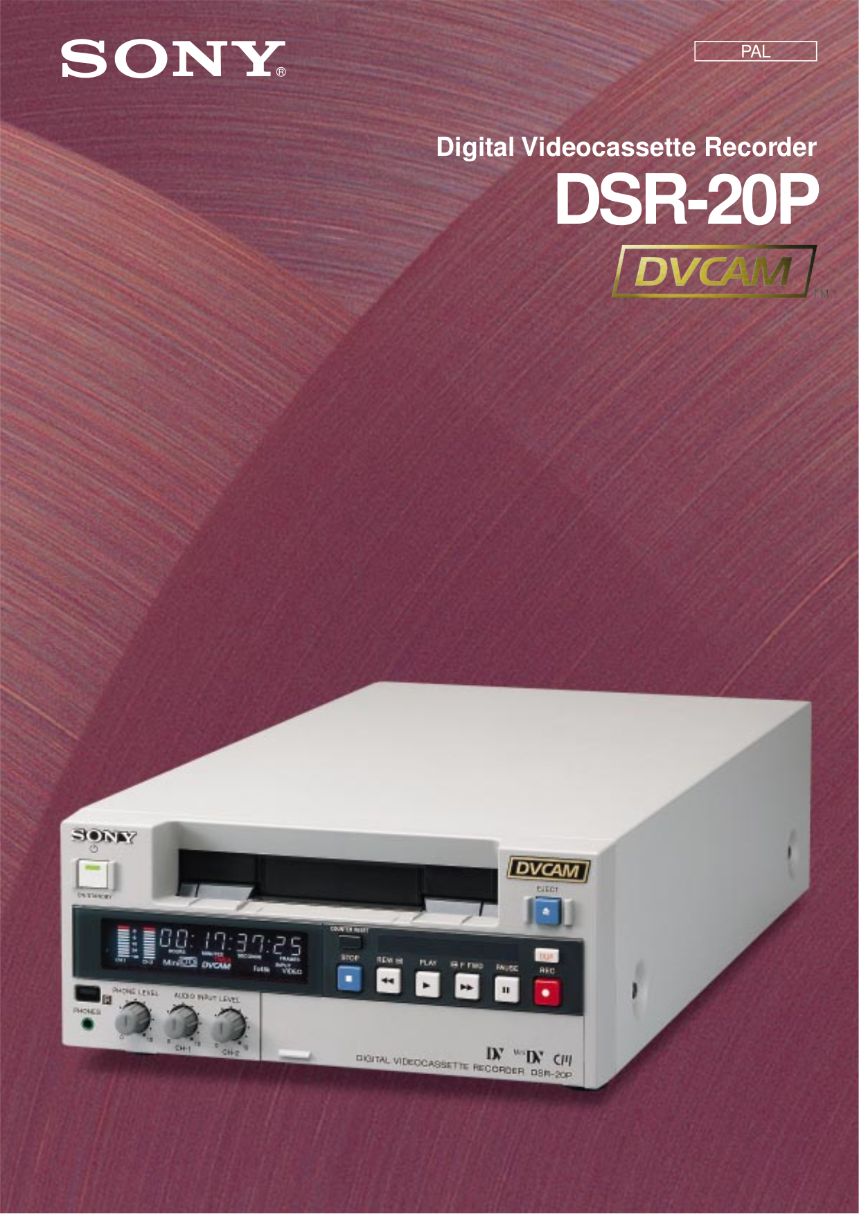 Download free pdf for Sony DSR-20 Camcorders manual