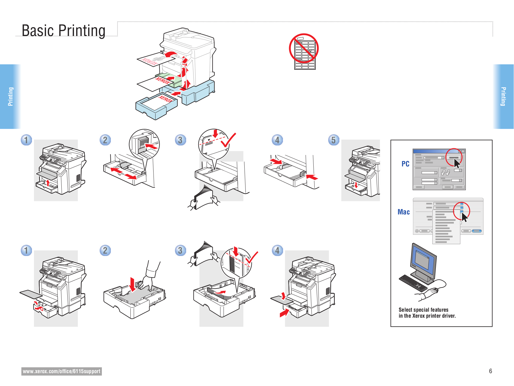 PDF manual for Xerox Multifunction Printer Phaser 6115MFP
