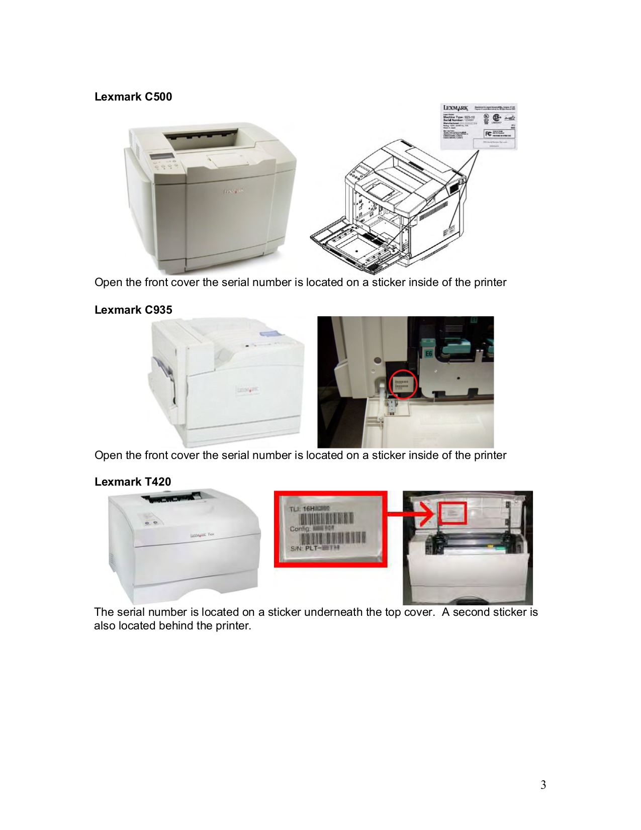 PDF manual for Lexmark Printer T654dn