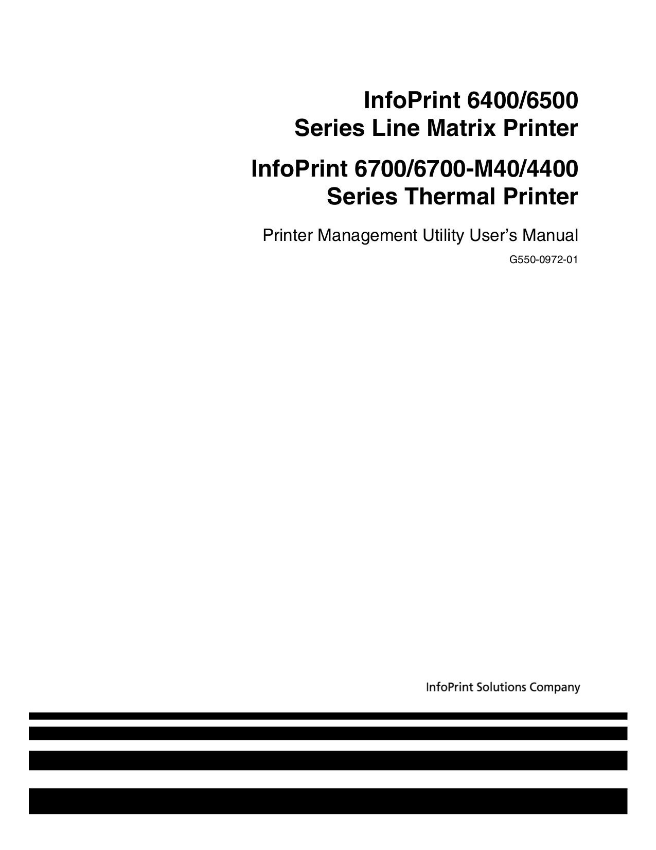 Download free pdf for IBM InfoPrint 6500 Printer manual