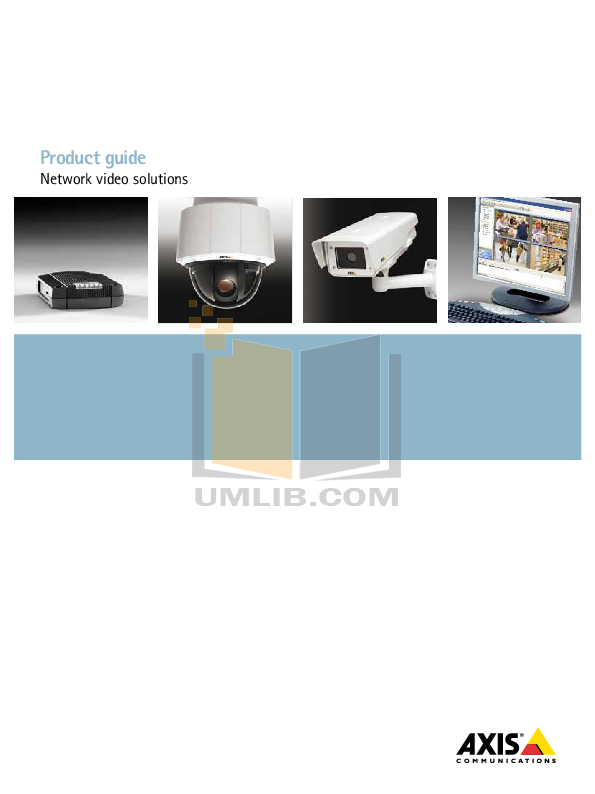 PDF manual for Axis Security Camera 215 PTZ