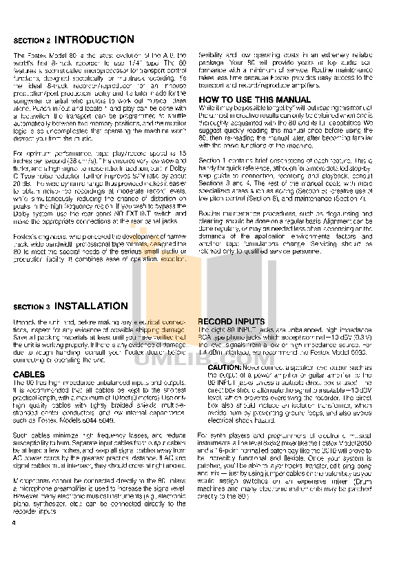 PDF manual for Fostex DVD Players FR-2
