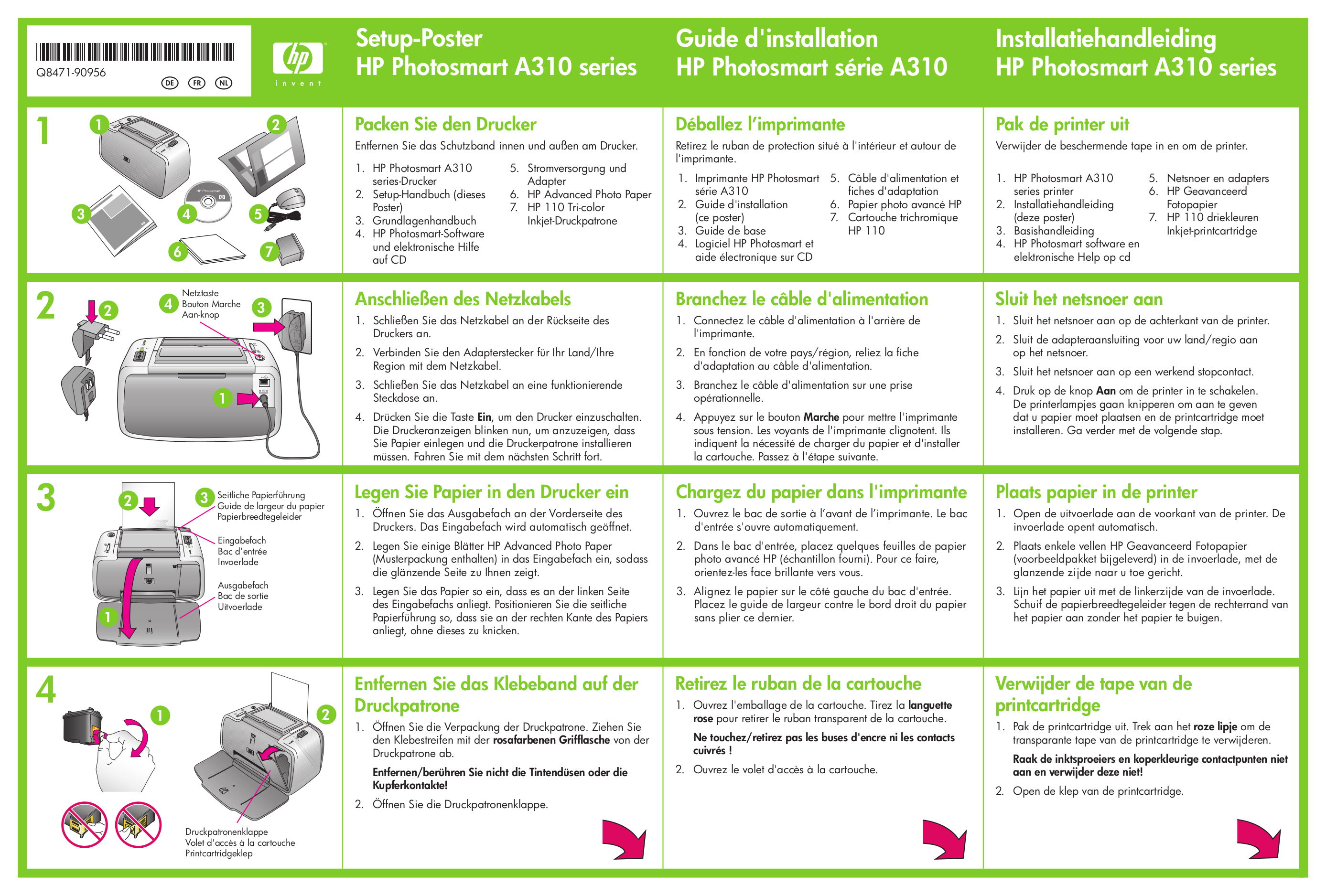 PDF manual for HP Printer Photosmart A310