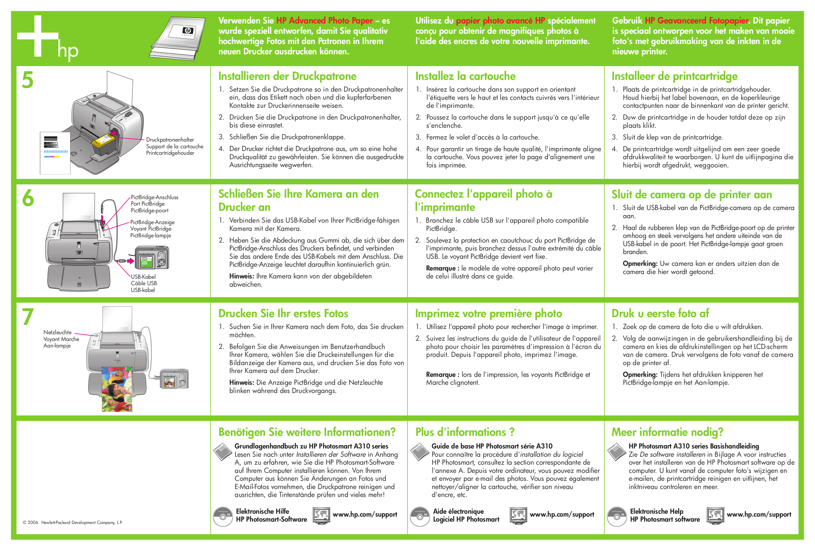PDF manual for HP Printer Photosmart A310