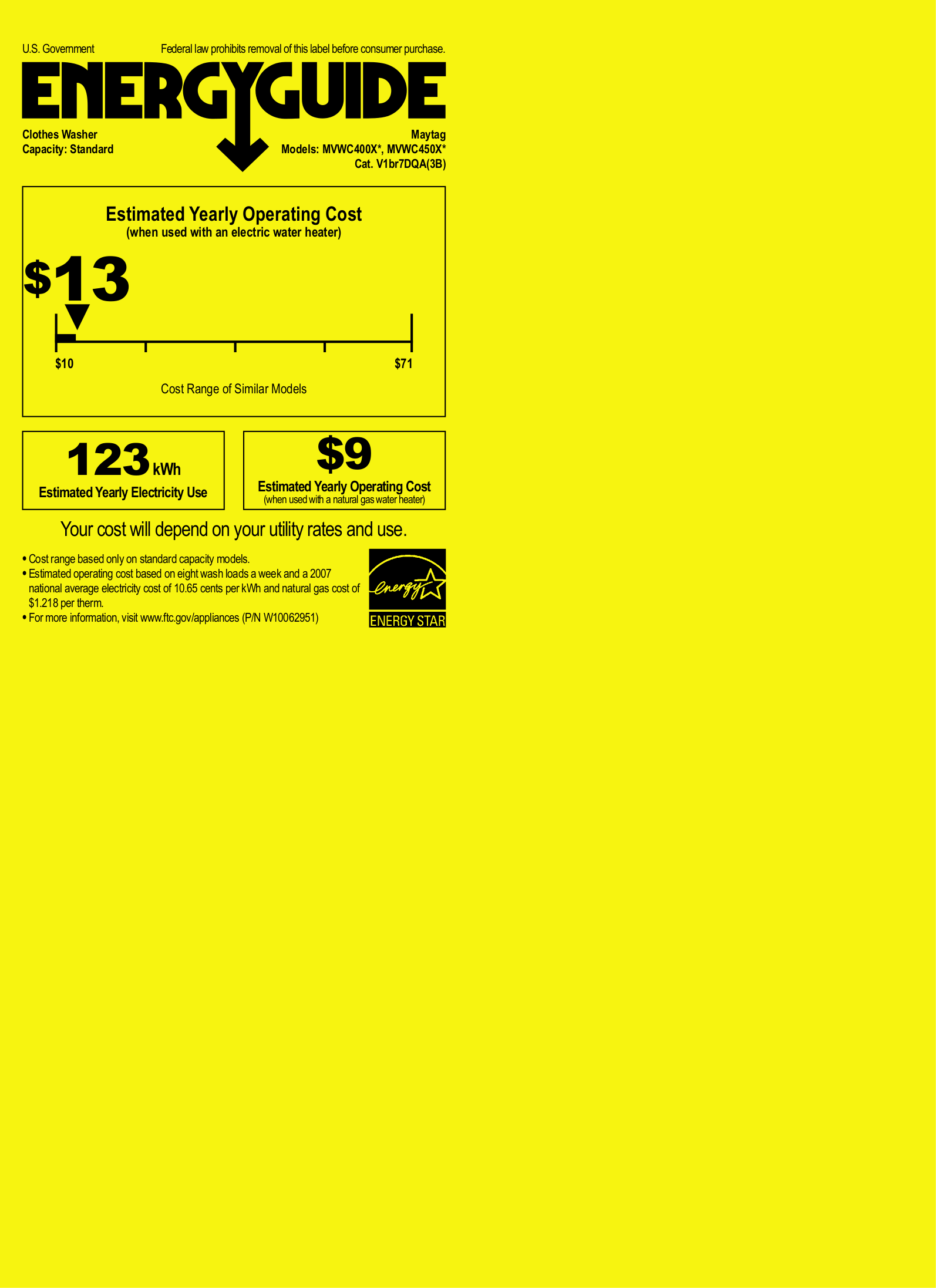 PDF manual for Maytag Washer MVWC400XW