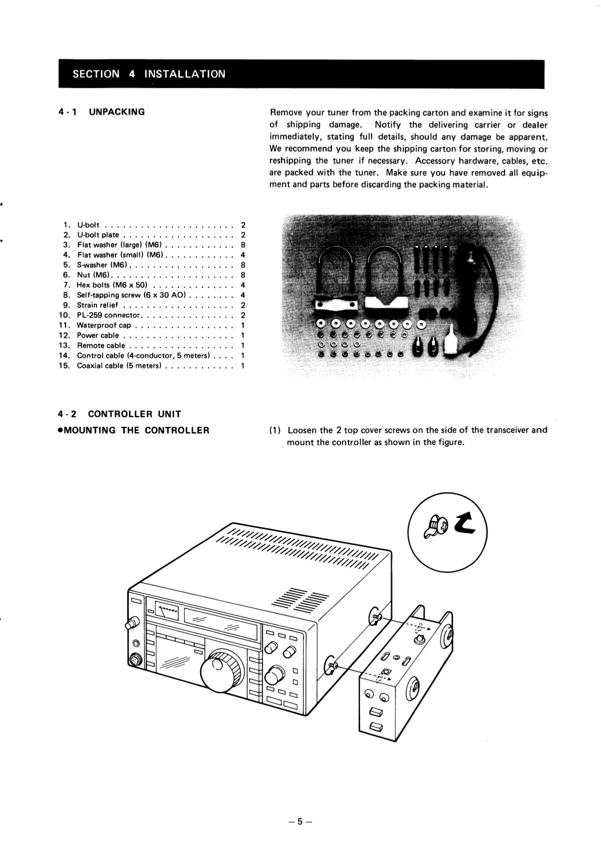 PDF manual for ICOM Other AH-4 Antenna Tuner