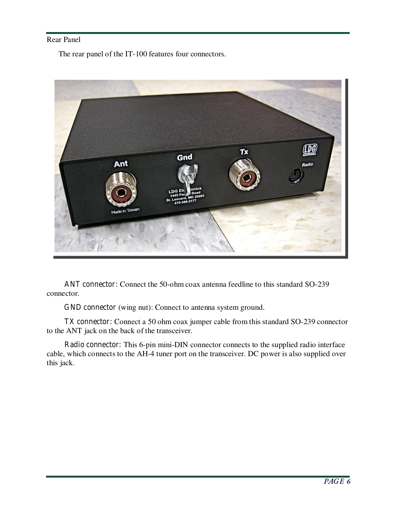 PDF manual for ICOM Other AH-4 Antenna Tuner