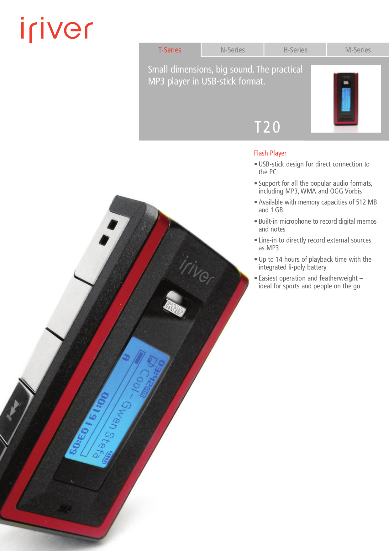 Download free pdf for iRiver N10 512MB MP3 Player manual