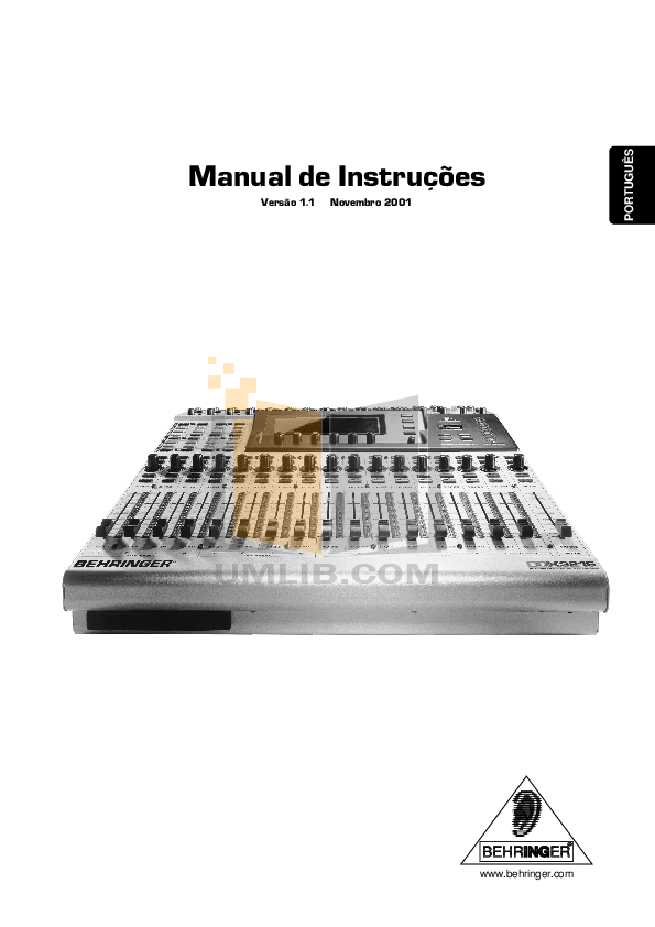 Download free pdf for Behringer DDX3216 Mixers Other manual