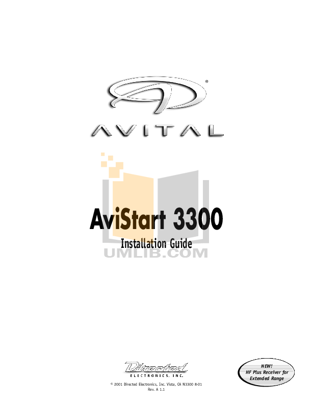 Download free pdf for DEI Avital Point 3 Car Alarms Other manual