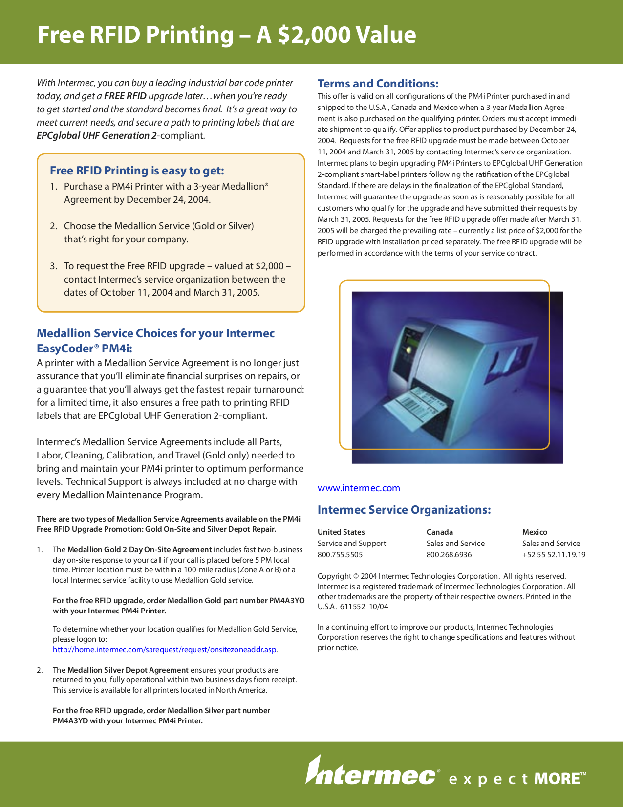 Download free pdf for Intermec EasyCoder PM4i Printer manual