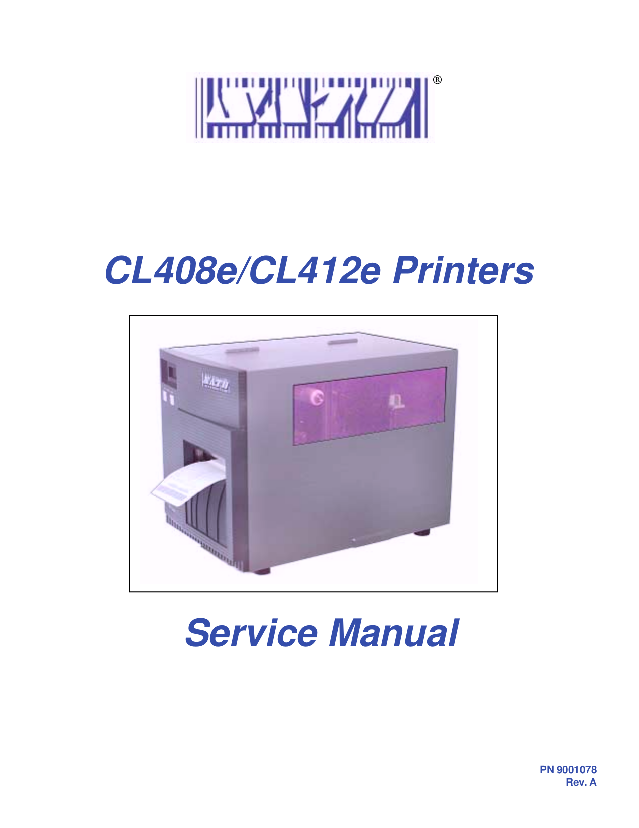 Download free pdf for SATO CL408e Printer manual