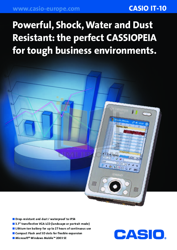 PDF manual for Casio PDA Cassiopeia Pocket PC