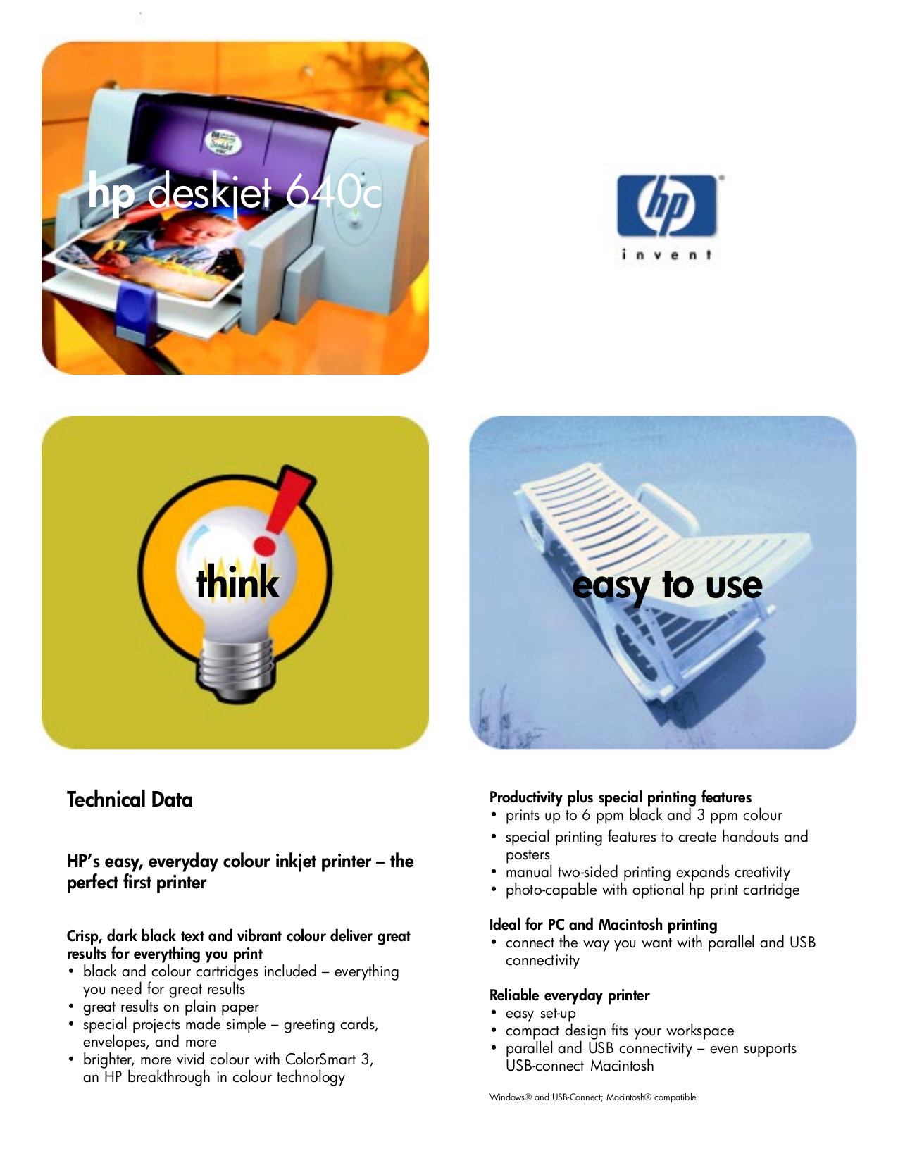 Download free pdf for HP Deskjet 640c Printer manual