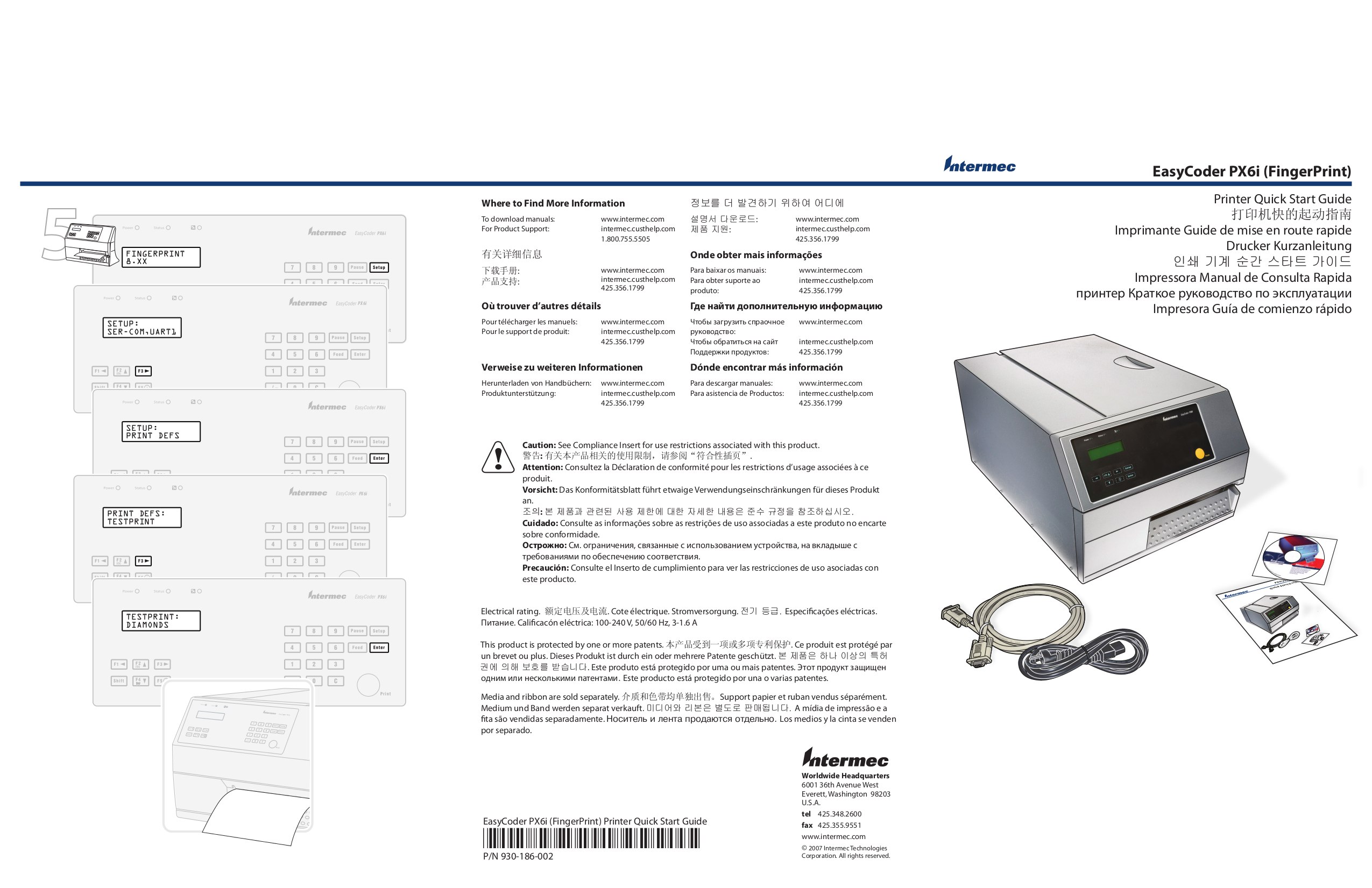 Download free pdf for Intermec EasyCoder PX6i Printer manual