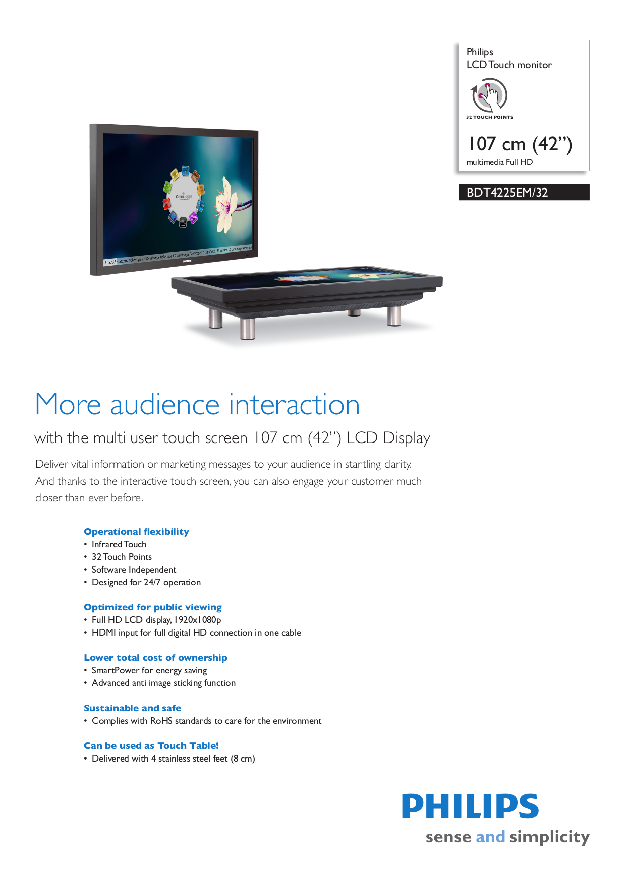 Download free pdf for Philips 107S Monitor manual