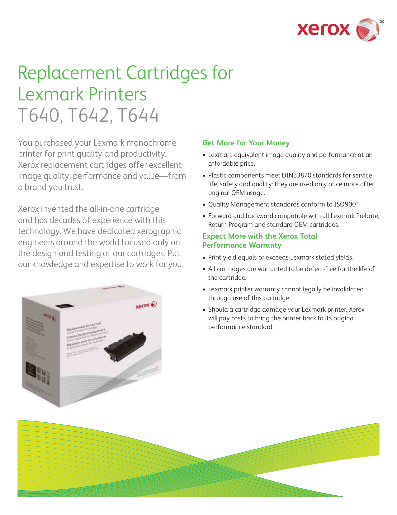 Download free pdf for Lexmark T640 Printer manual
