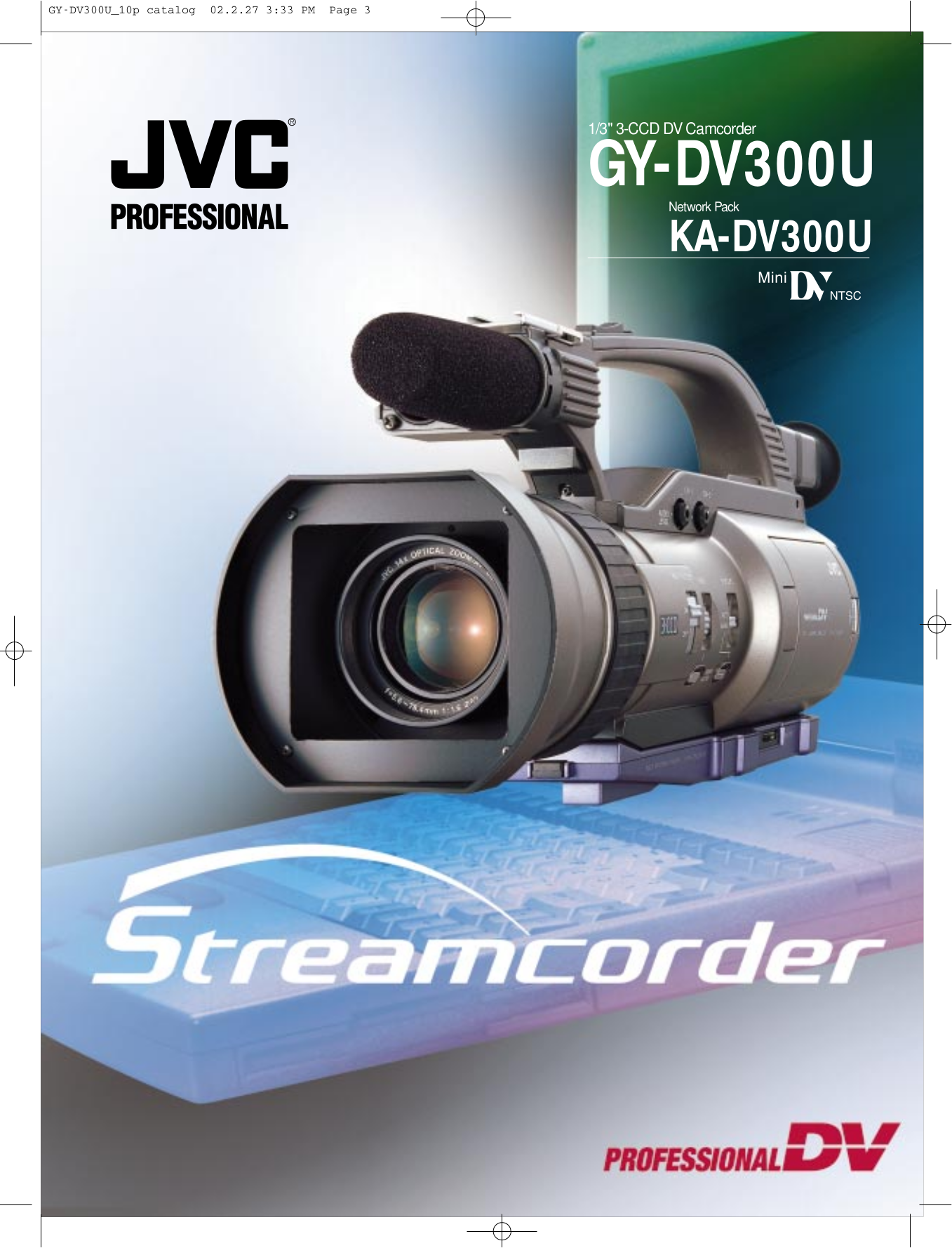 PDF manual for JVC Camcorders GY-DV300U
