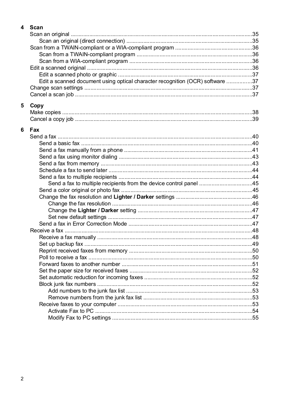 PDF manual for HP Multifunction Printer Deskjet F4210