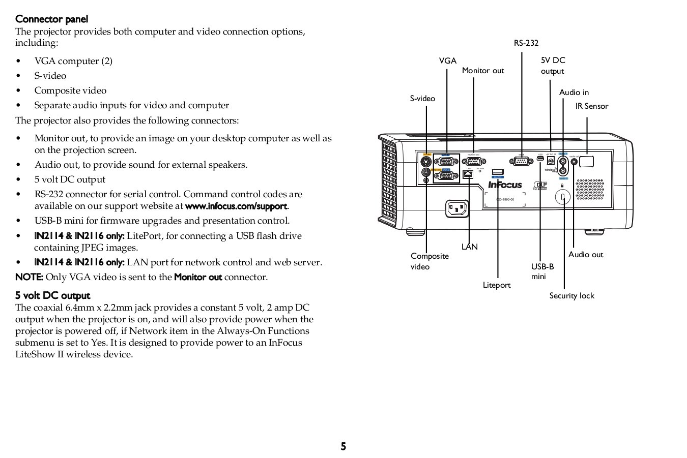 PDF manual for InFocus Projector IN2112