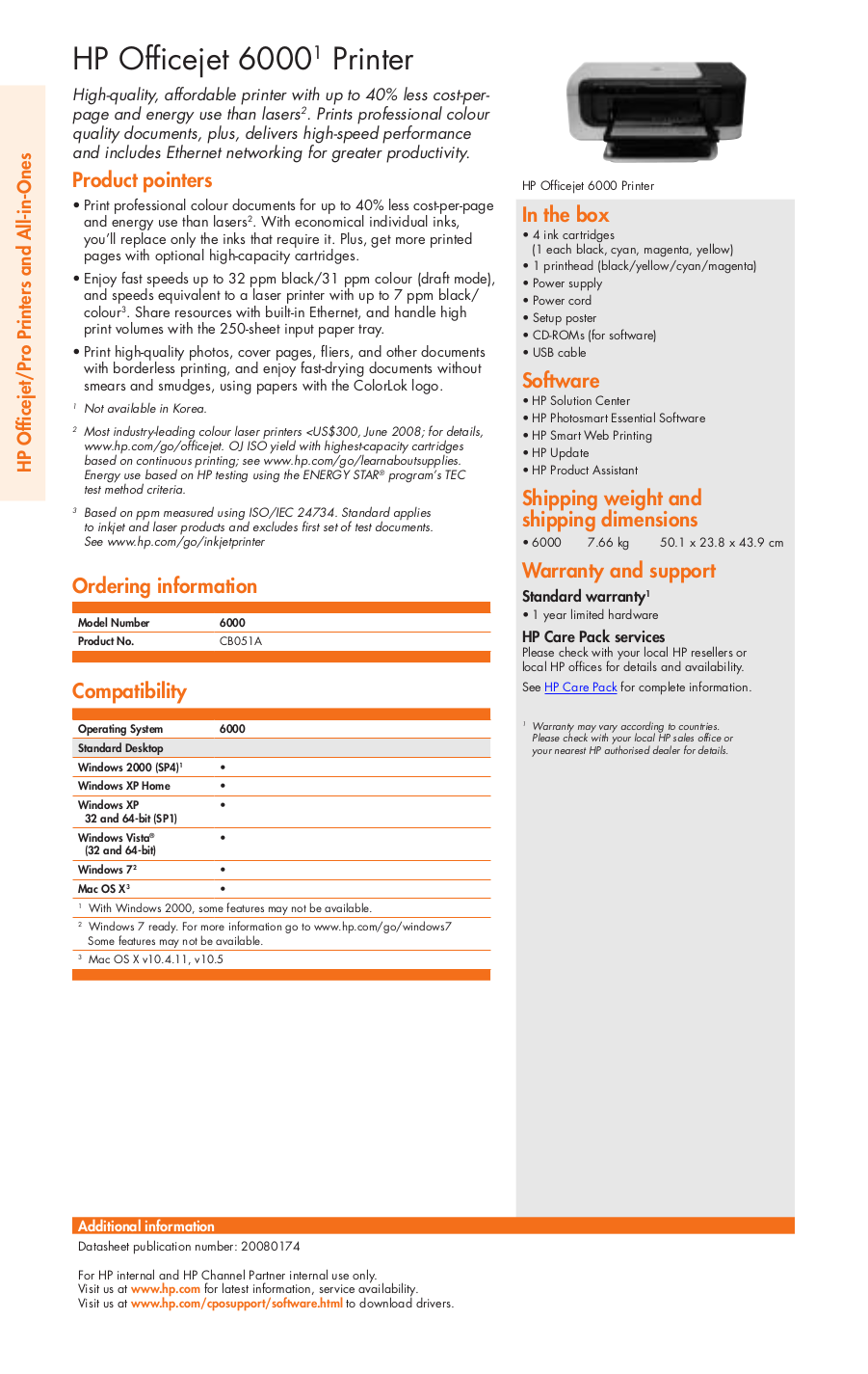 Download free pdf for HP Officejet 6000 Printer manual
