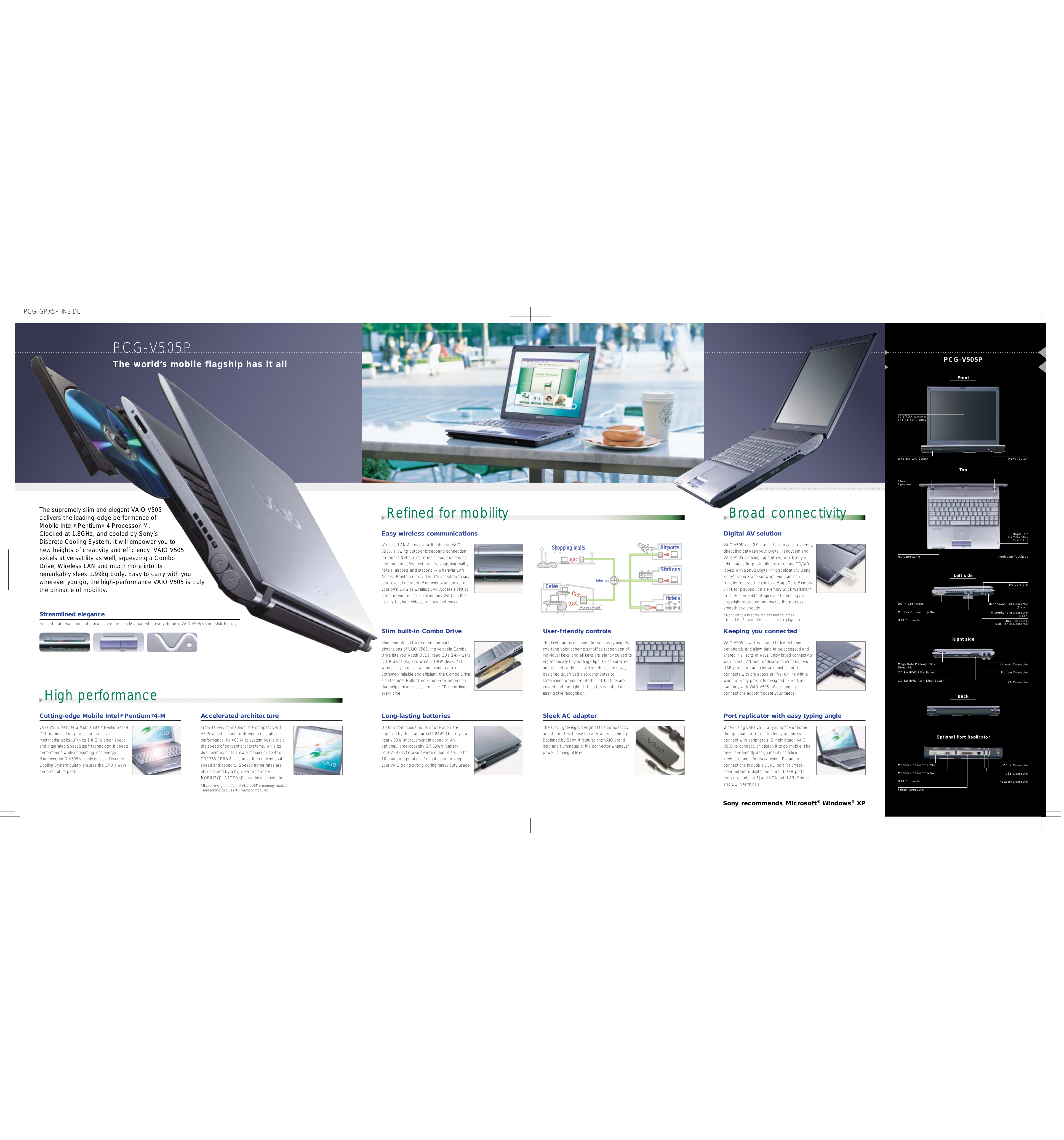 PDF manual for Sony Laptop VAIO PCG-V505AC