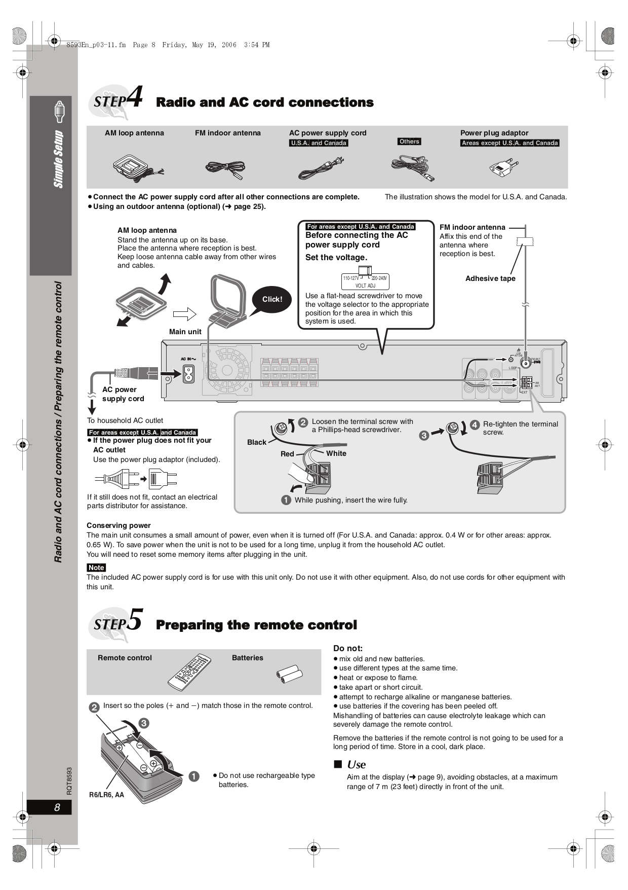 PDF manual for Panasonic Home Theater SA-HT440