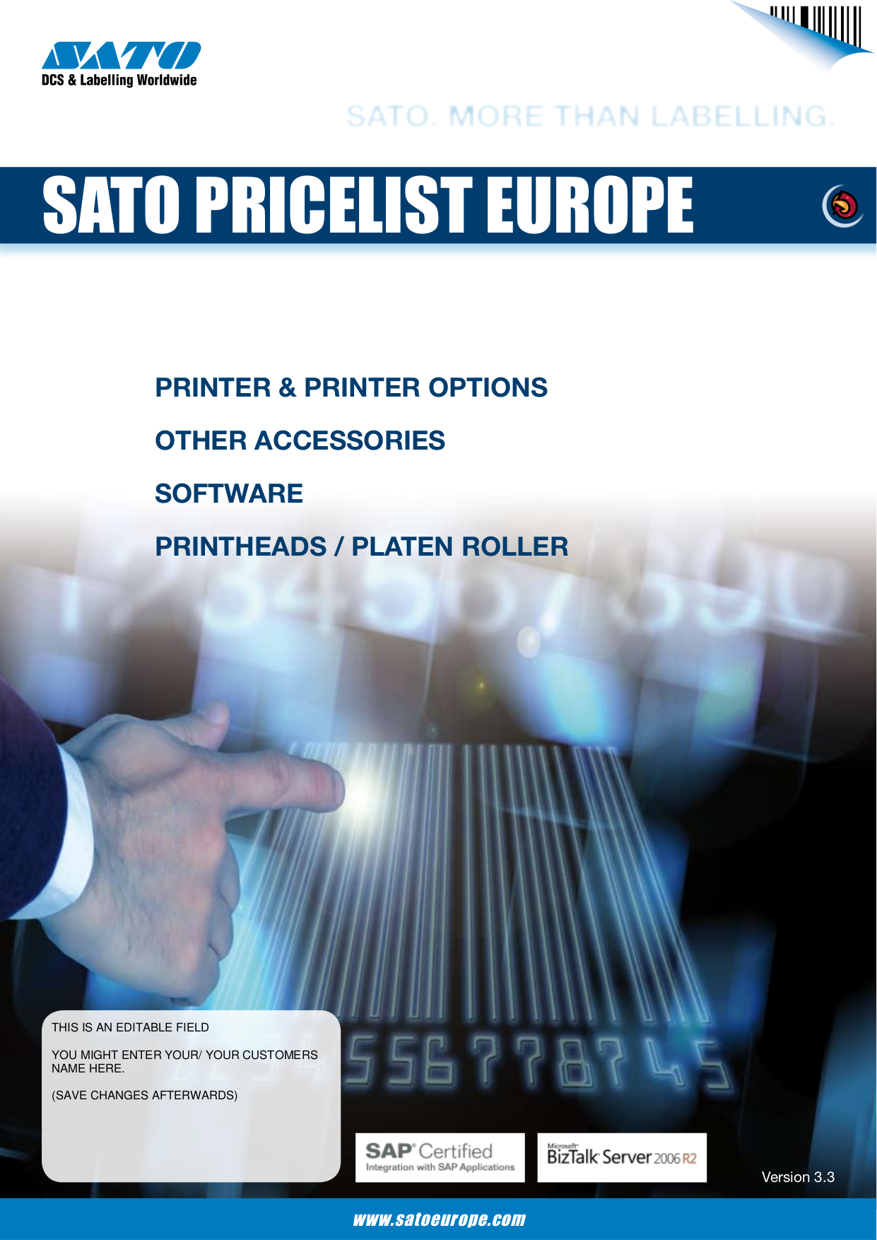 PDF manual for SATO Printer CG408