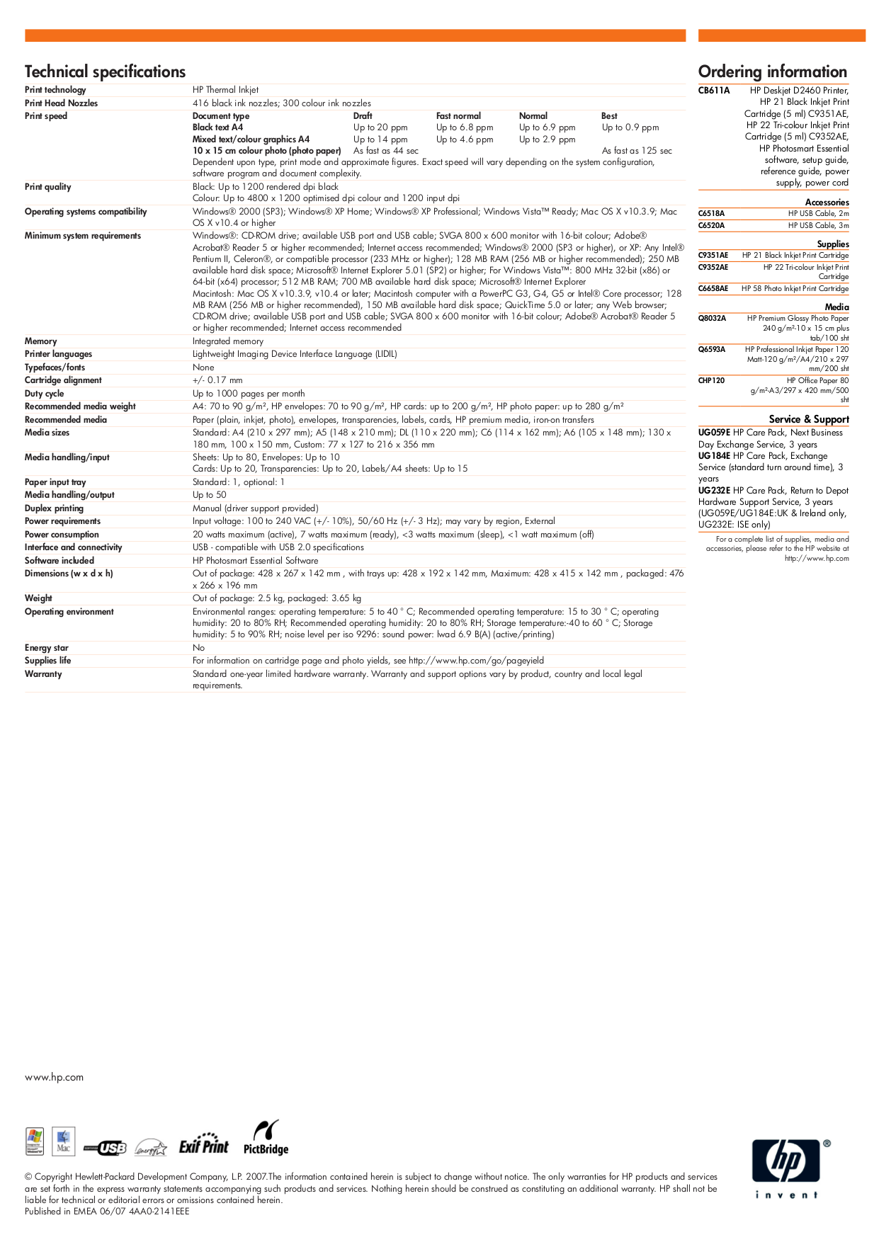 PDF manual for HP Printer Deskjet 6520