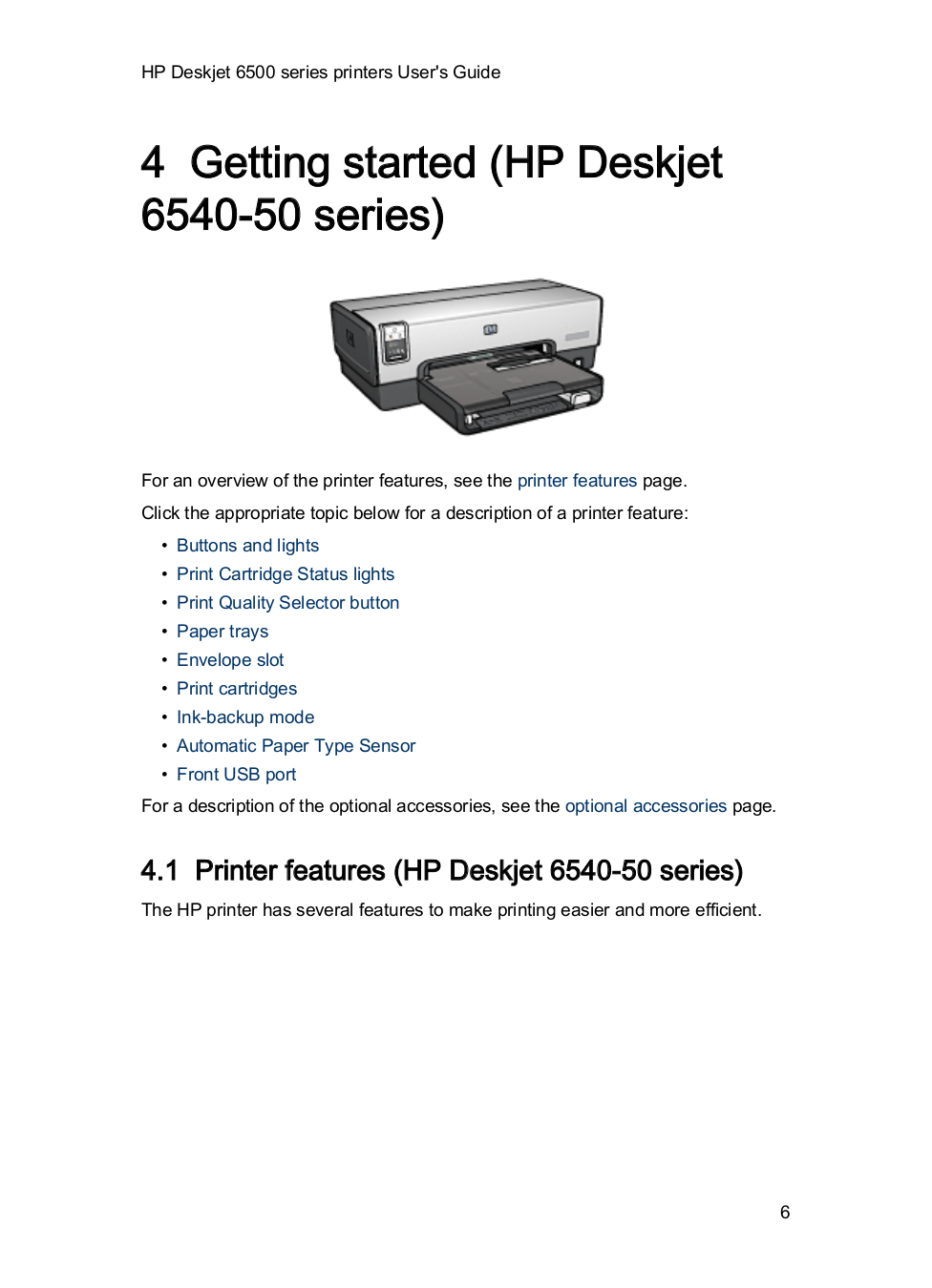 PDF manual for HP Printer Deskjet 6520