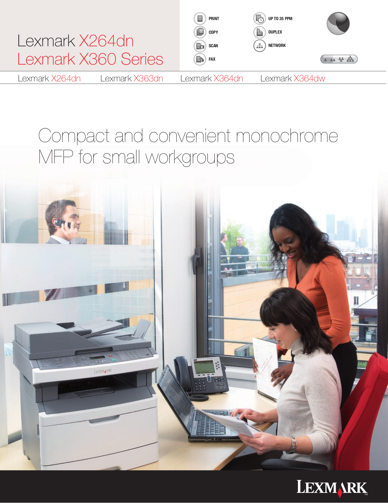 Download free pdf for Lexmark X264DN Multifunction Printer manual