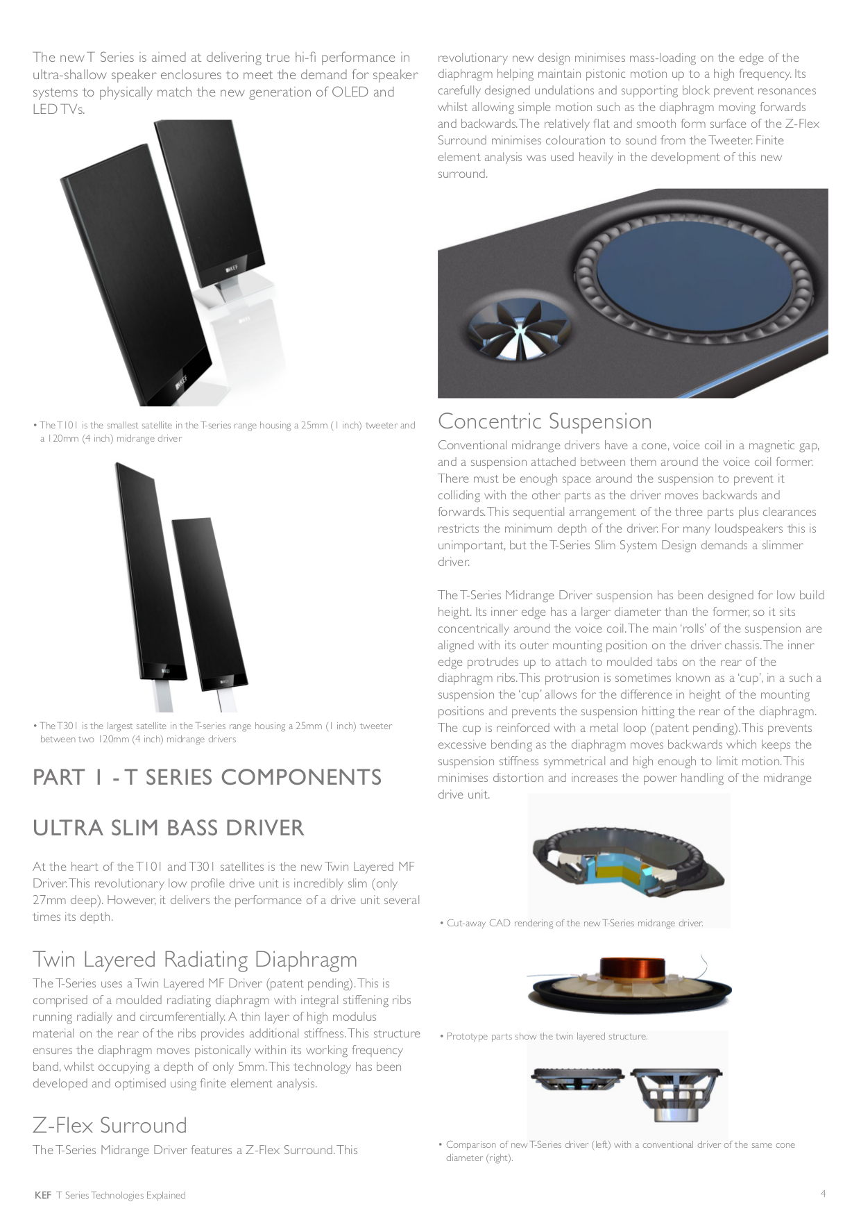 PDF manual for KEF Speaker T301