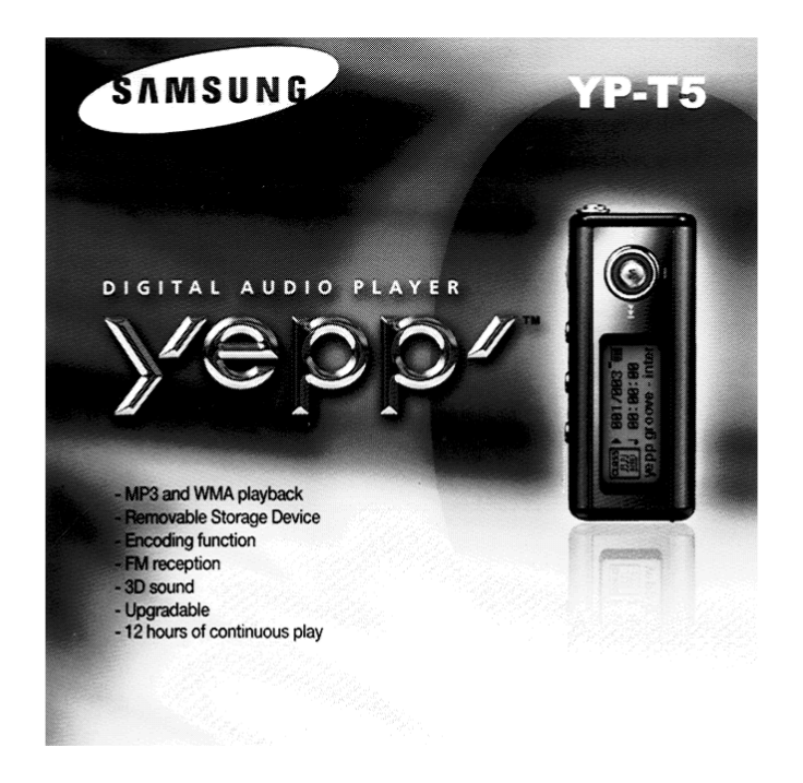 PDF manual for Samsung MP3 Player yePP YP-T5