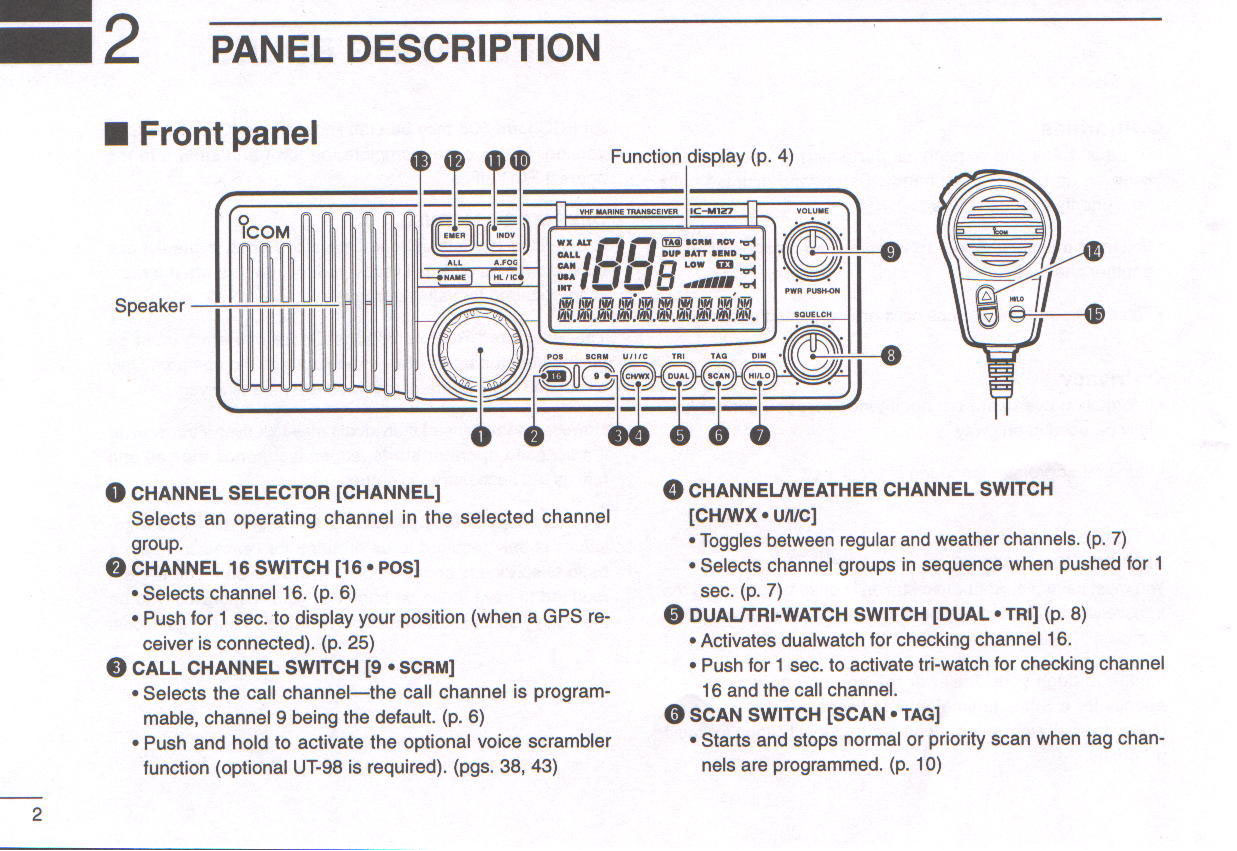 PDF manual for ICOM Other IC-M127 Radio-Marine