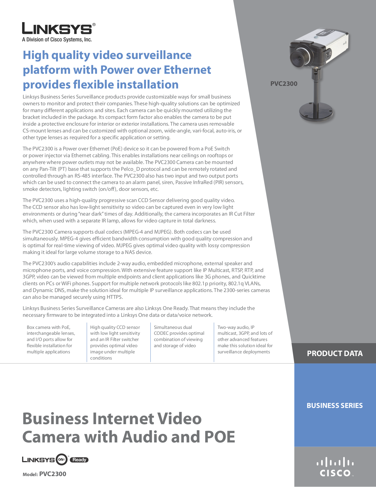 Download free pdf for Linksys PVC2300 Security Camera manual