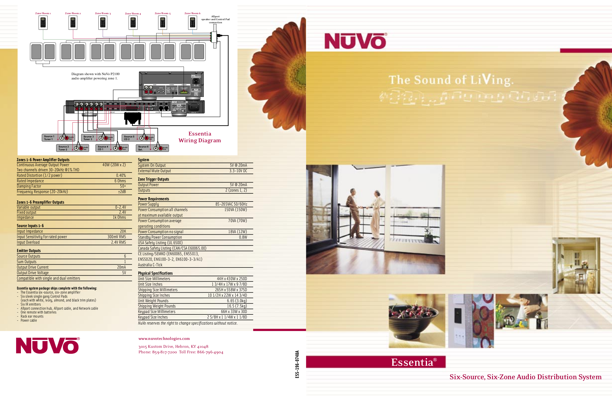 Download free pdf for Nuvo Essentia V.2 Home Theater manual